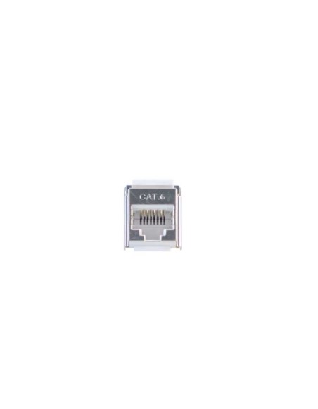 CONECTOR HEMBRA RJ45 CAT.6 FTP 180º